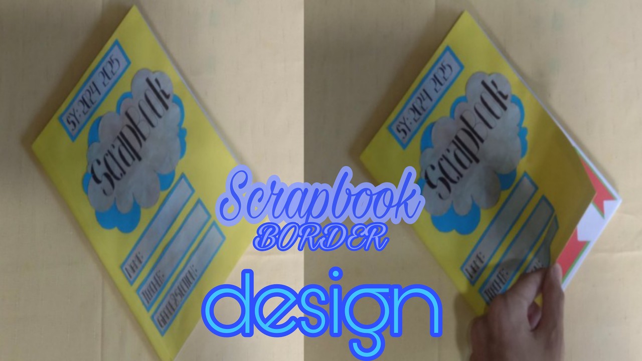 SCRAPBOOK DESIGN OLD NOTEBOOK SCHOOL PROJECT - YouTube