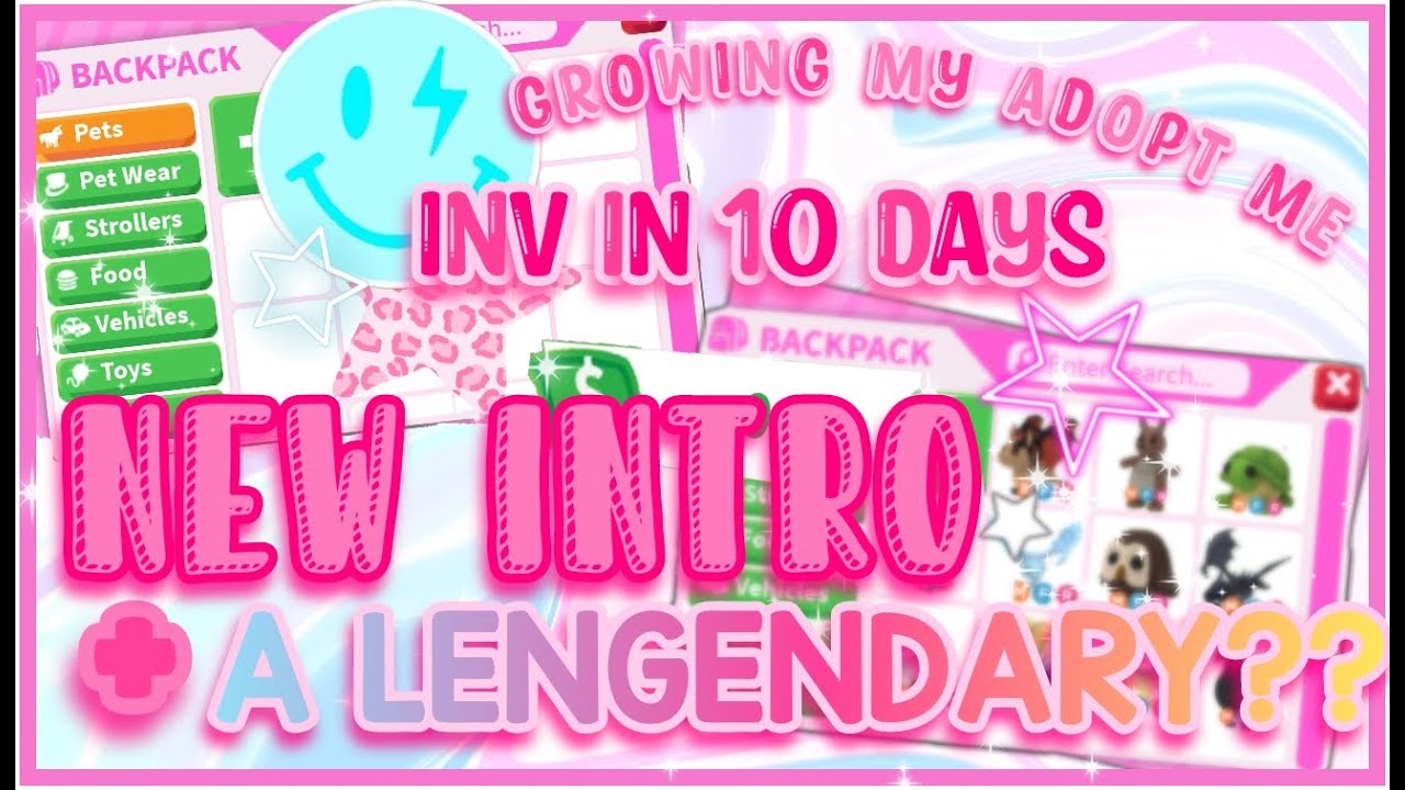 Day 4 [Growing my adopt me inventory in 10 days] new intro + legendary ...