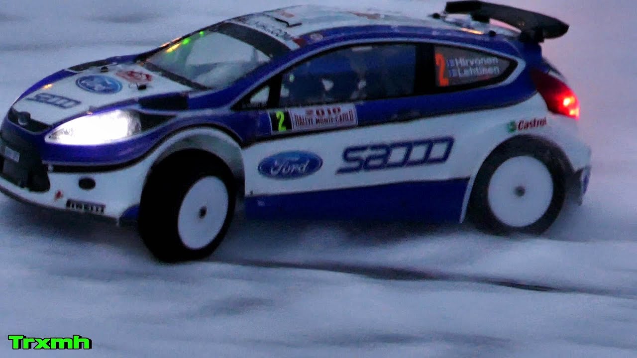 RC Rally Car Kyosho DRX VE Led Lights Snow Rally - YouTube