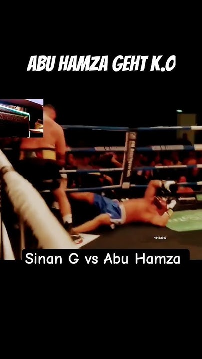 ABU HAMZA GEHT K.O AUF 3 RUNDE GEGEN SINAN G #shorts #viralvideo #deutschland - YouTube