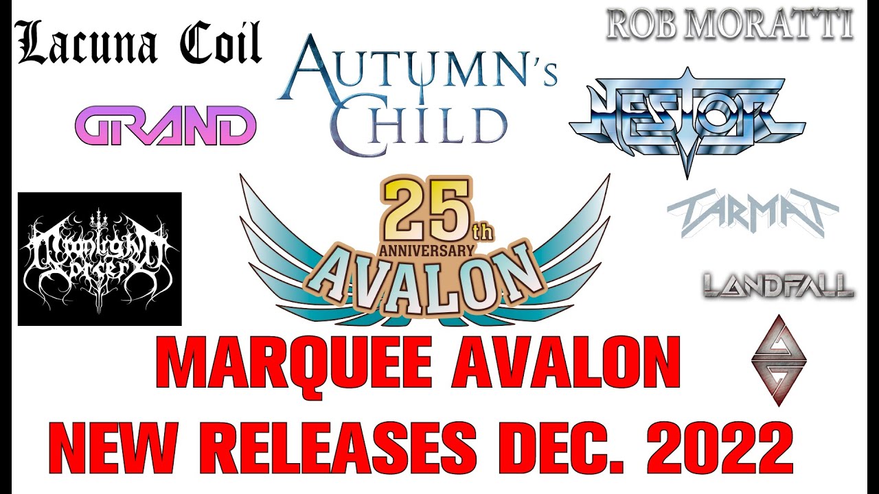 MARQUEE AVALON new releases December 2022【Autumn's child, Rob Moratti ...