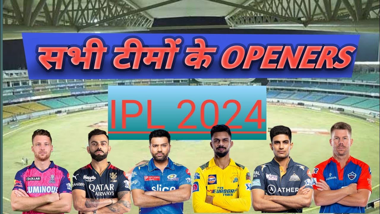 Openers for All IPL Team, 2024 //Every IPL Team Openers For 2024 Season ...