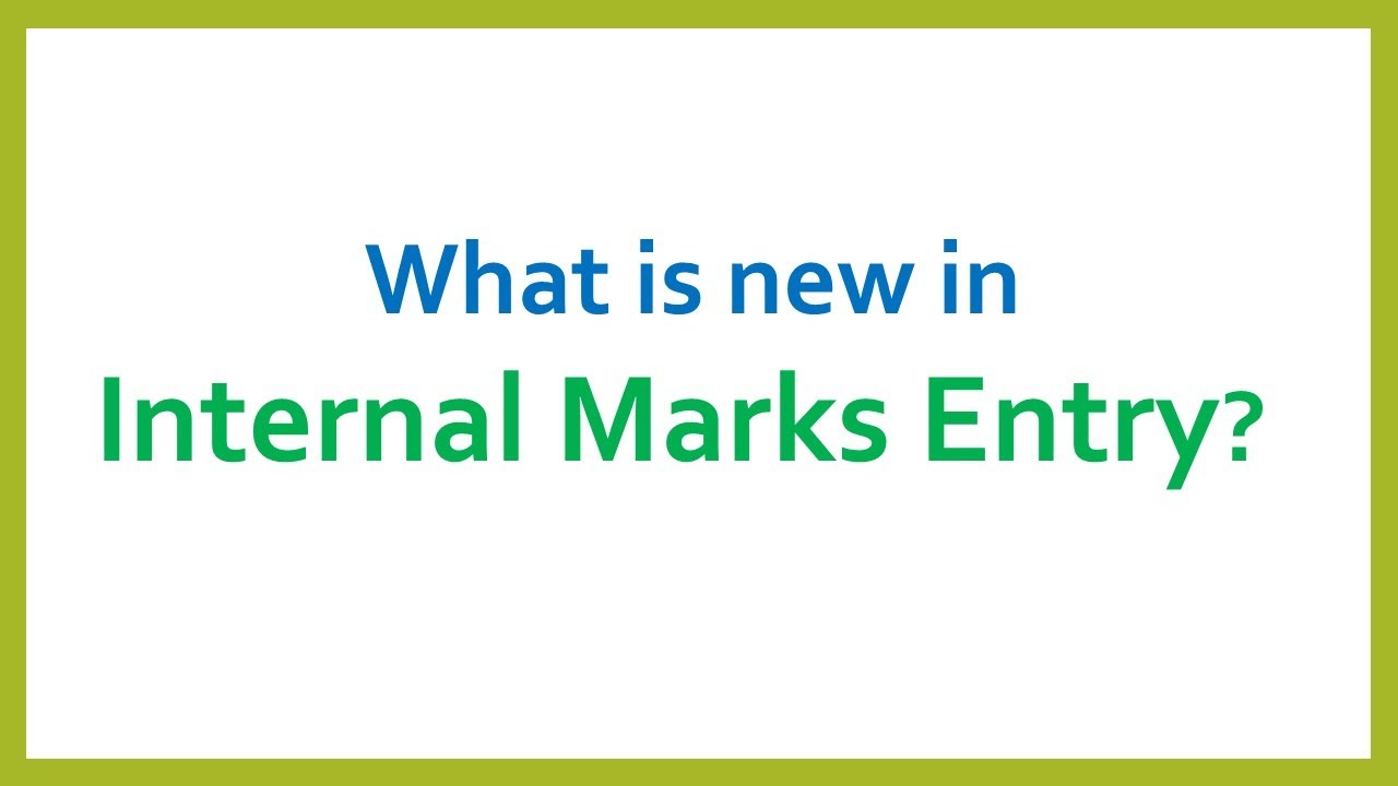 Internal marks entry SPPU 2024 - YouTube