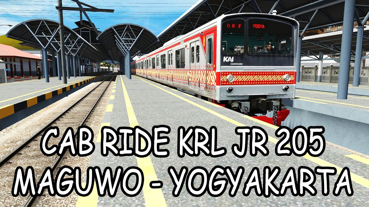 CAB RIDE KRL JR 205 SF 8 YOGYAKARTA | TRAINZ SIMULATOR INDONESIA - YouTube
