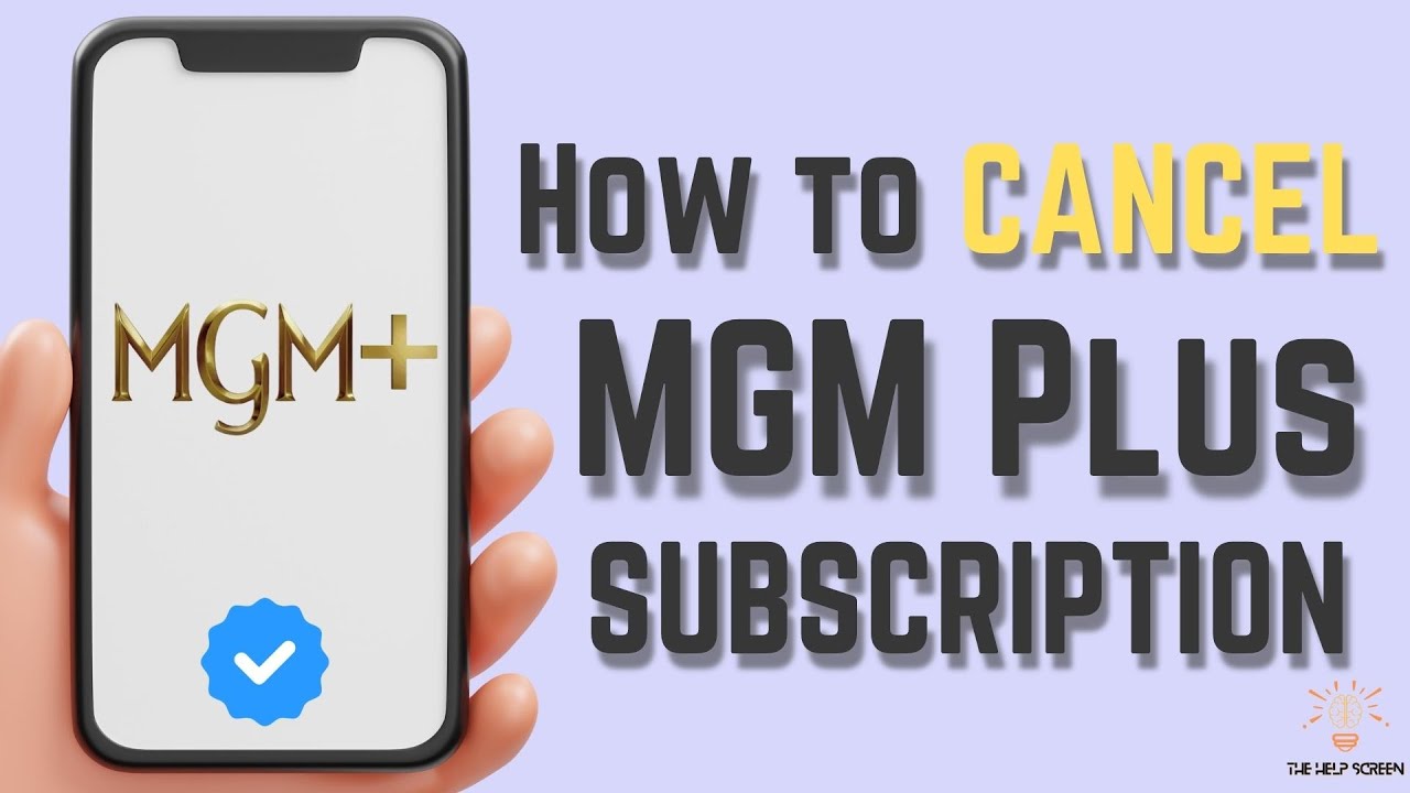 How to Cancel MGM Plus Subscription (Step-by-Step Guide) - YouTube