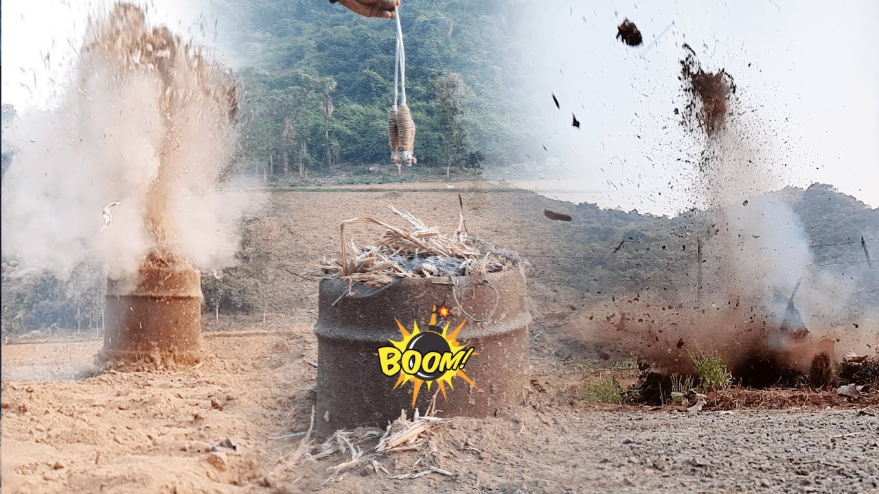 Iron Tank Blast - Firecracker explosion inside the iron tank - KOOKY ...