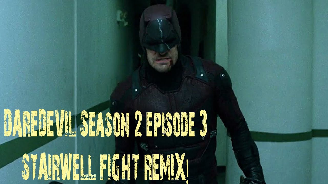Daredevil Season 2 Episode 3 Stairwell Fight REMIXED! - YouTube