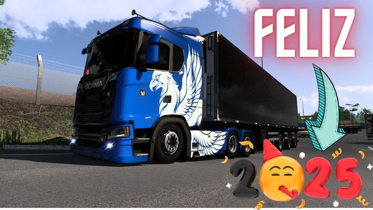 PRIMEIRA VIAGEM DE 2025 - MAPA RBR ETS2 - YouTube