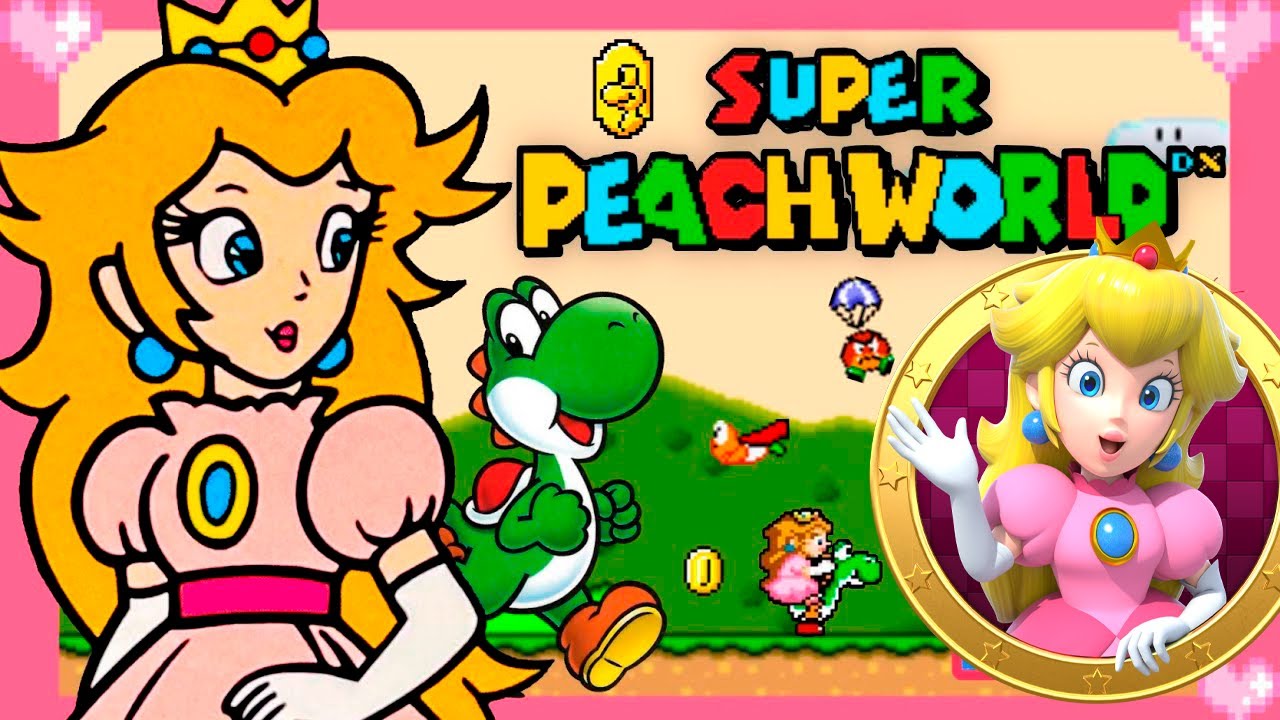 PRINCESS PEACH NOW HERO - SUPER MARIO WORLD HACK - EXPERT GAMEPLAY ...