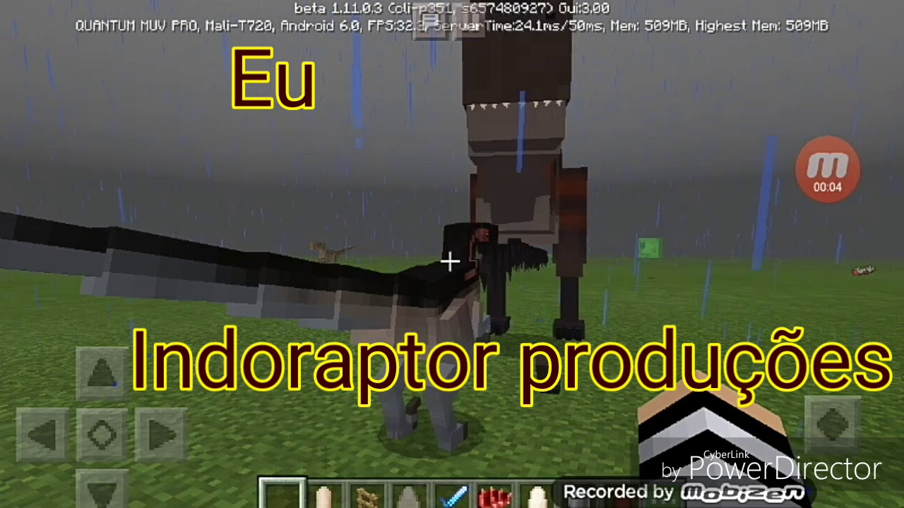 Eu e o Indoraptor produções no Minecraft (até a Lari apareceu) - YouTube