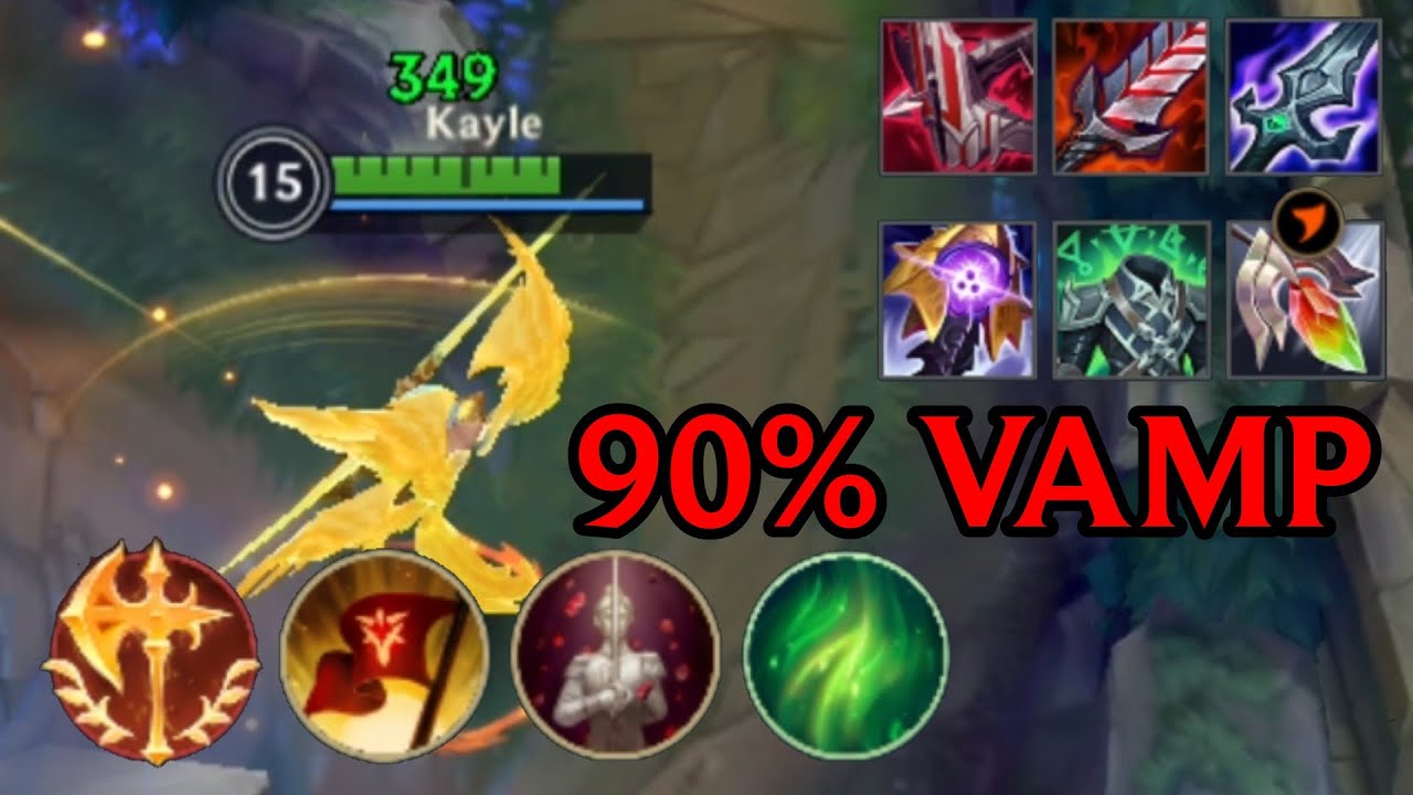 Kayle... but I OUT HEAL the TURRET!? MAX VAMP BUILD - YouTube