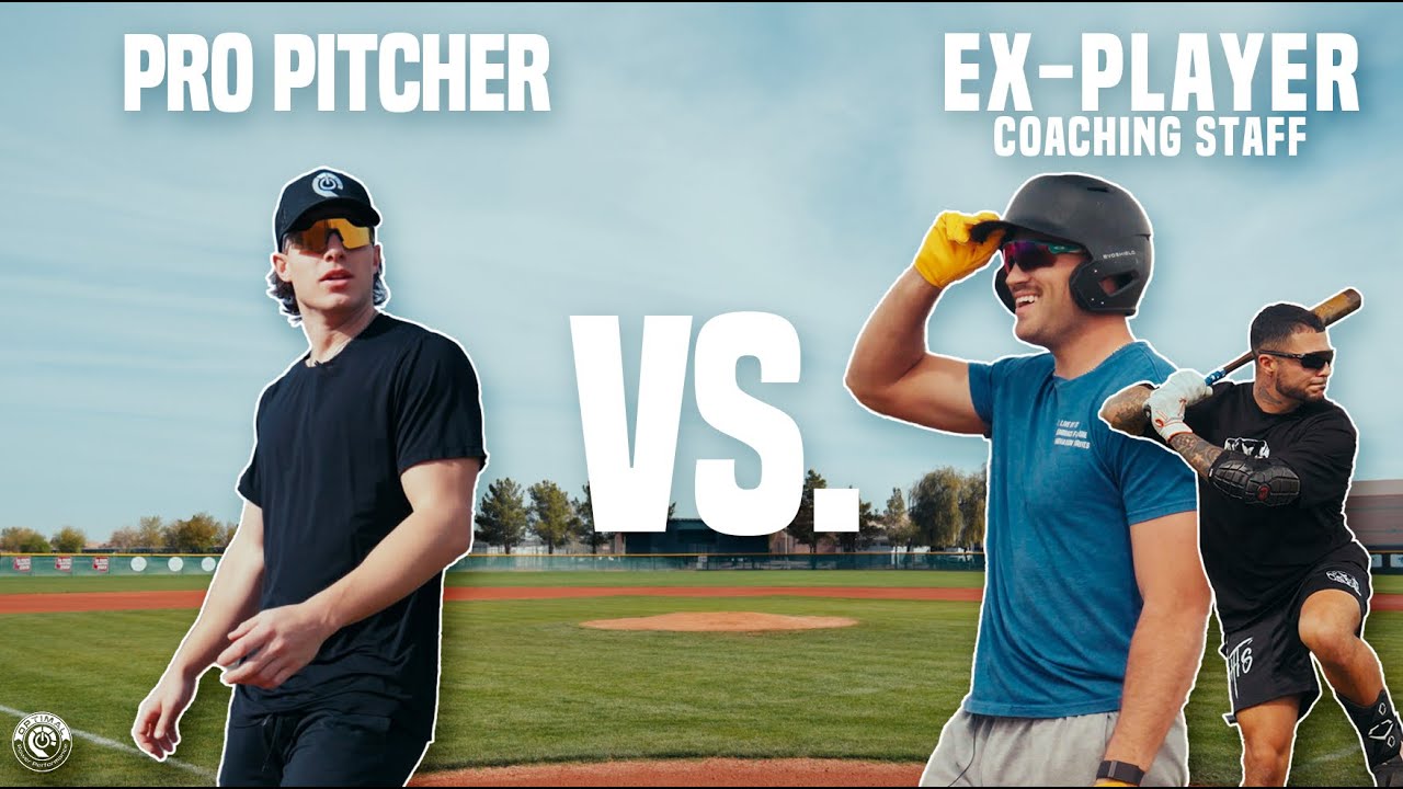 PRO PITCHER VS EX PLAYER COACHING STAFF - YouTube