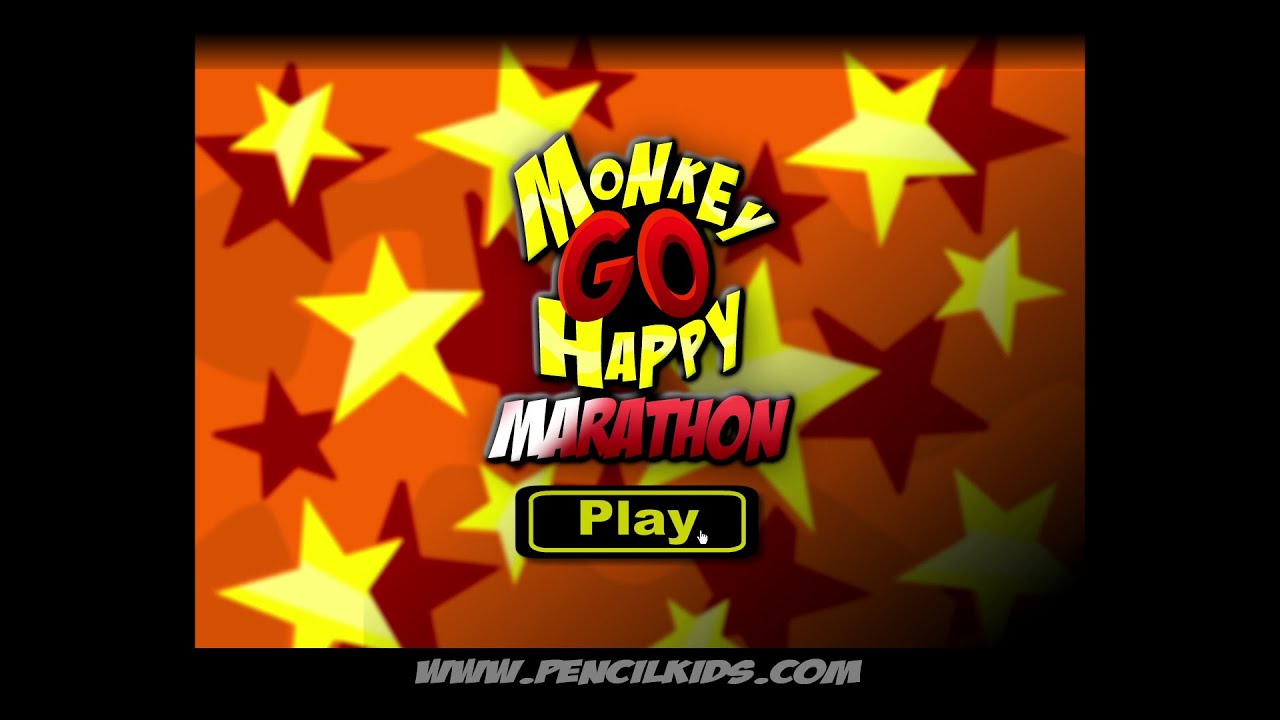 Monkey Go Happy: Marathon - PencilKids Flash Game - YouTube