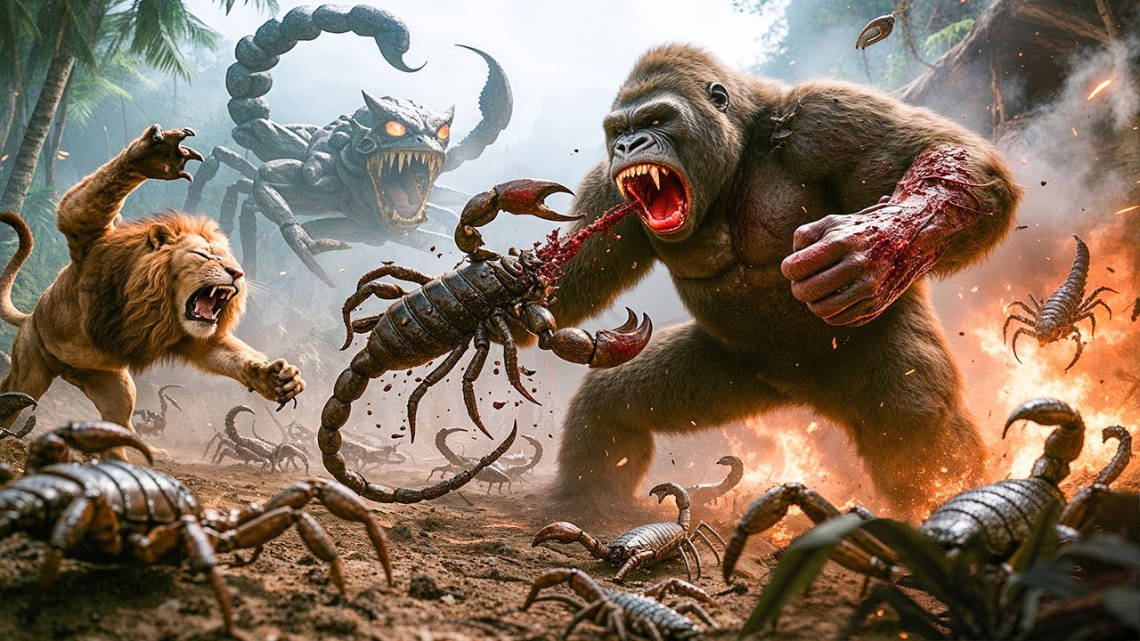 Epic Battle: King Kong vs Scorpion Man, Giant Scorpions 🦂🔥 Massive ...