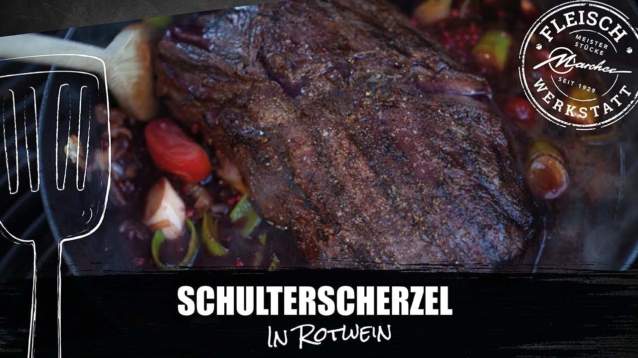 Schulterscherzel in Rotwein || Rezept aus der Marcher Fleischwerkstatt ...