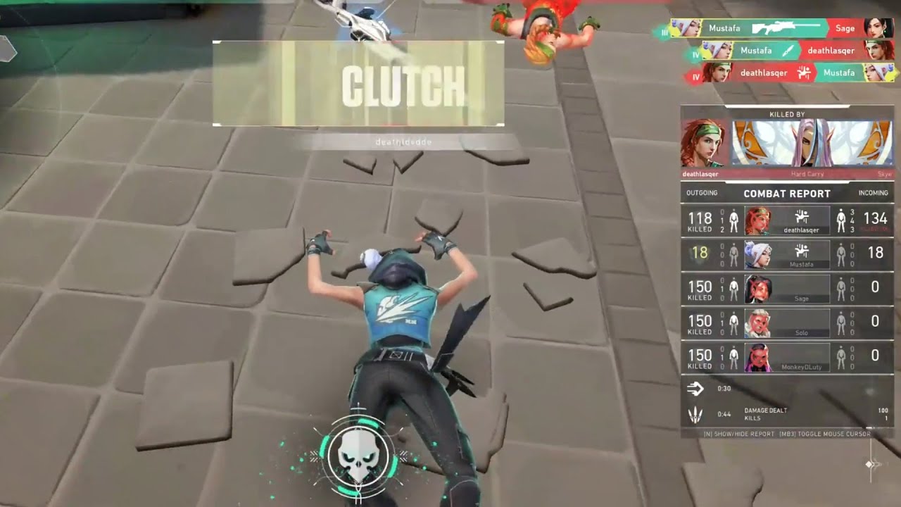 Jett kills everyone while dead 😱 - YouTube