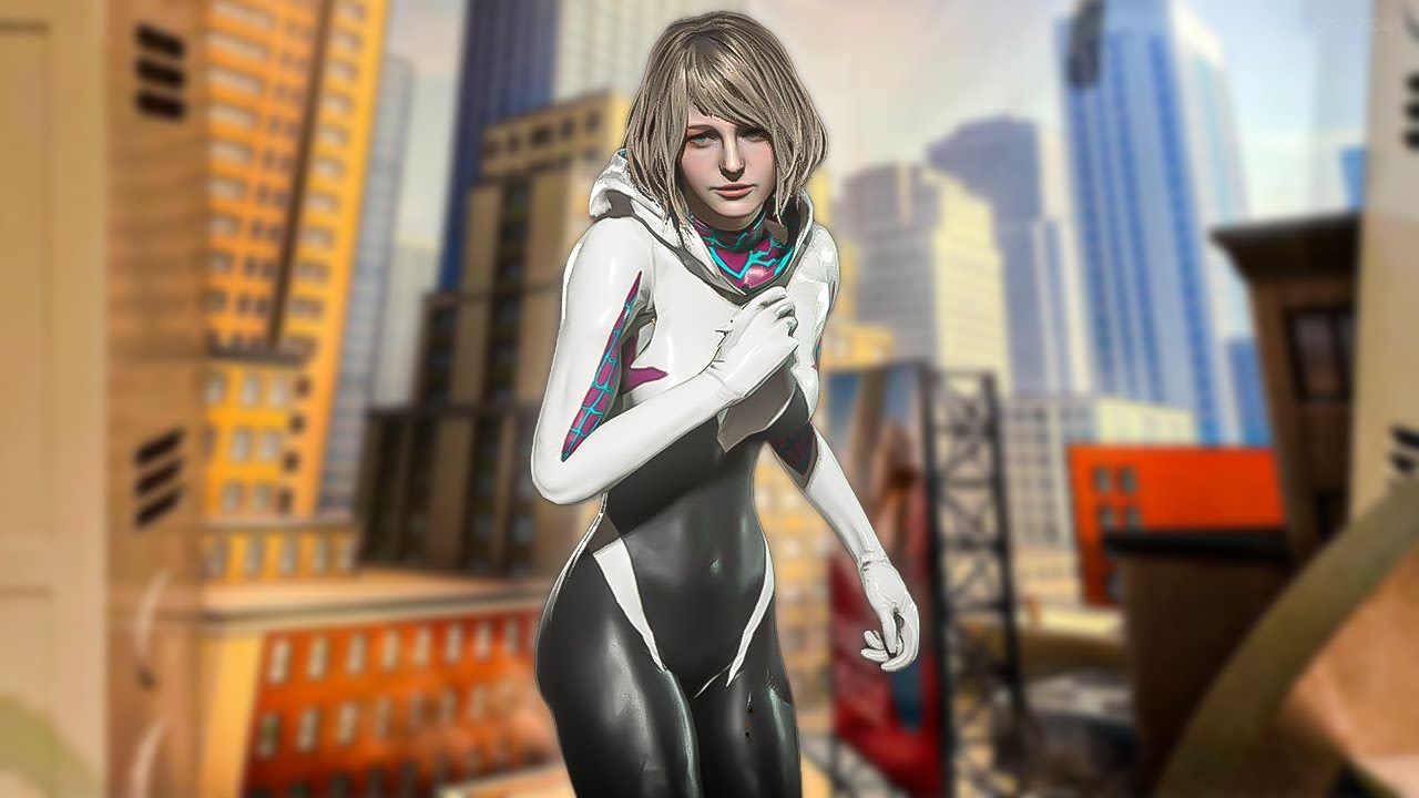 Resident Evil 4 Remake | Ashley Graham in Spider Gwen Costume PC Mod ...