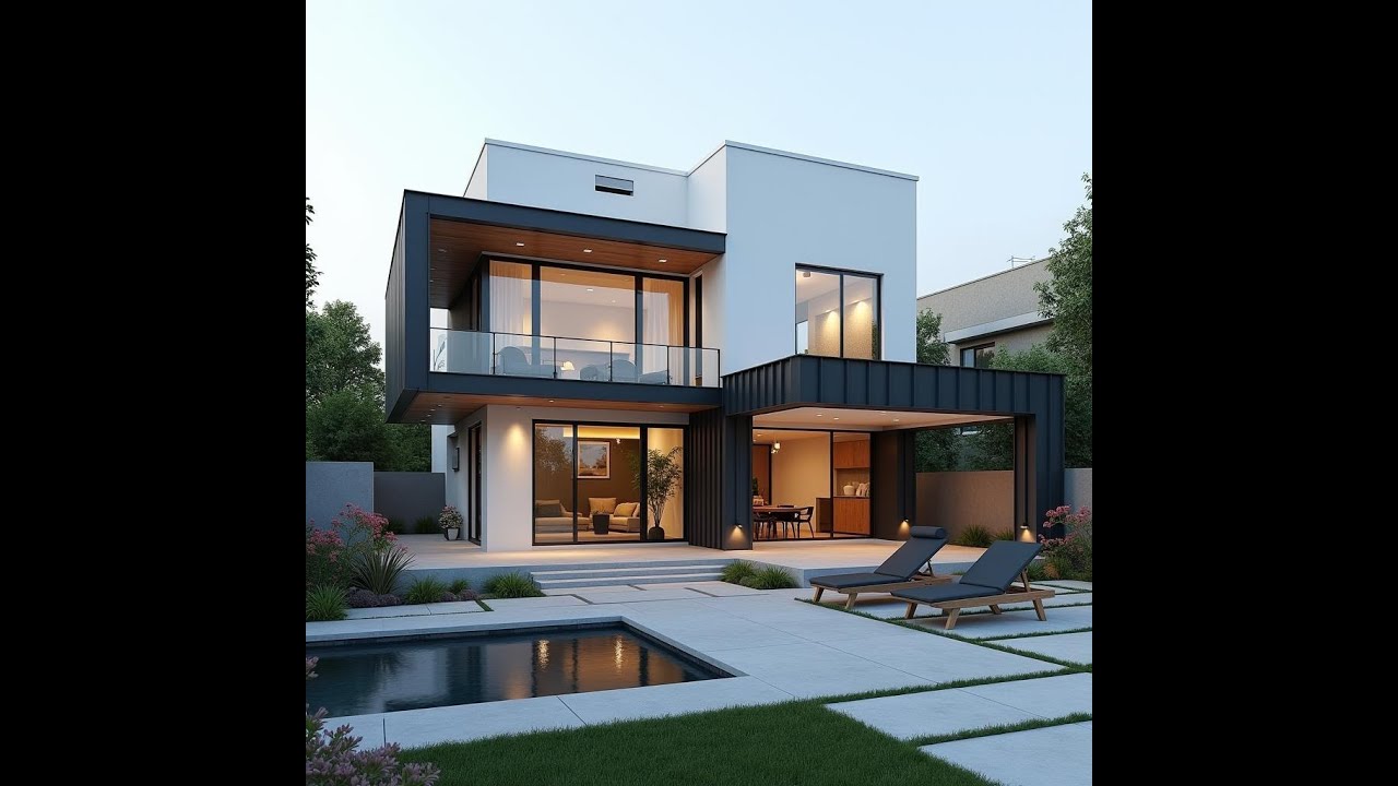 Tiny Modern Masterpiece: Boxy Small House Design - YouTube