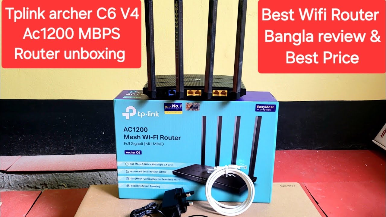 Tplink Archer C6 V4 Router Unboxing & best price || Tplink Dual Band ...