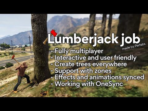 Lumberjack Job | FiveM script by Perfabs - YouTube