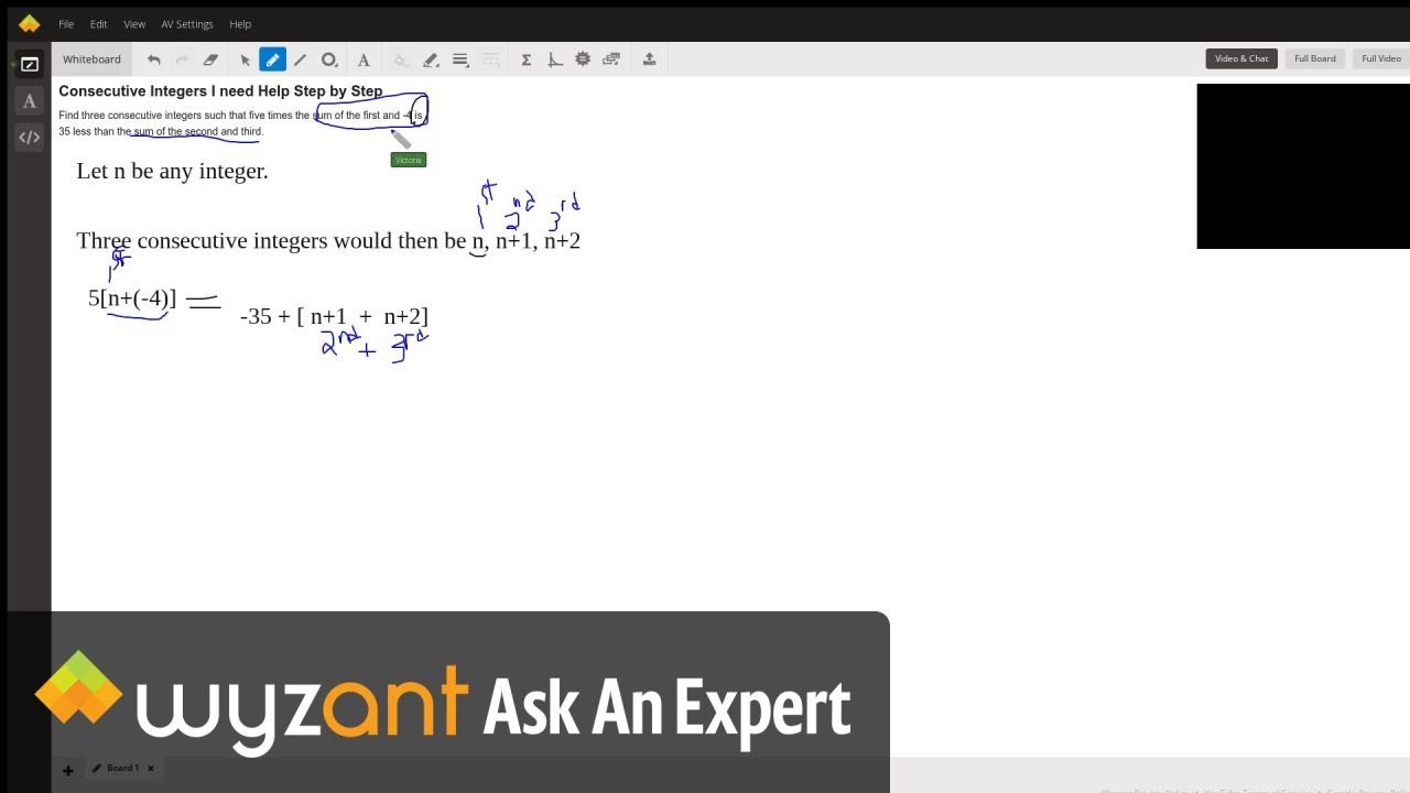 Find Three Consecutive Integers That Meet The Given Criteria Youtube
