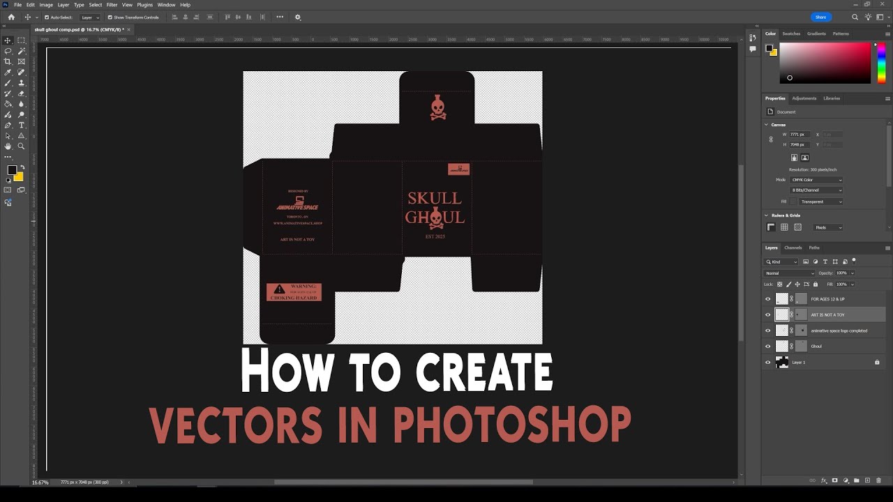 How to create vectors in photoshop - YouTube