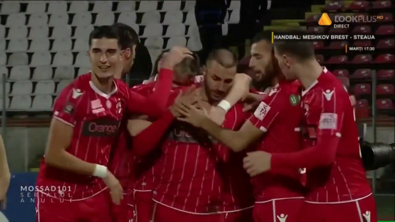 Gol Mattia Montini, dupa o dubla ocazie a dinamovistilor - YouTube