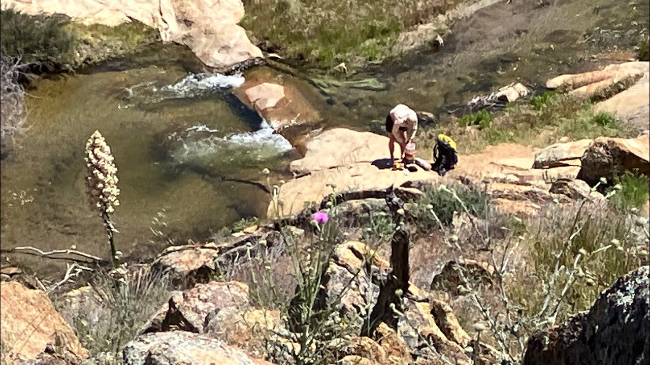 PCT 2023 - Day 10 Part 1 - Scenic View of Kitchen Creek - YouTube