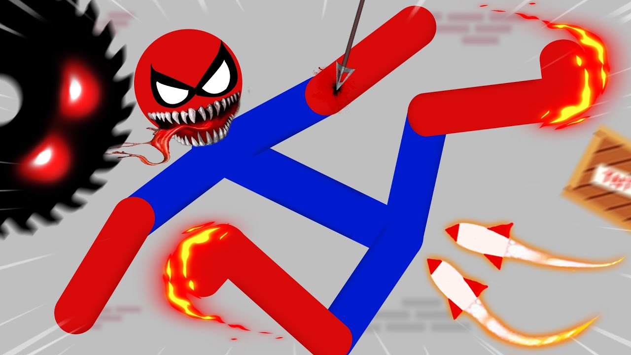 Rocket Attack | Best Falls | Stickman Dismounting Funny Moments #103 ...