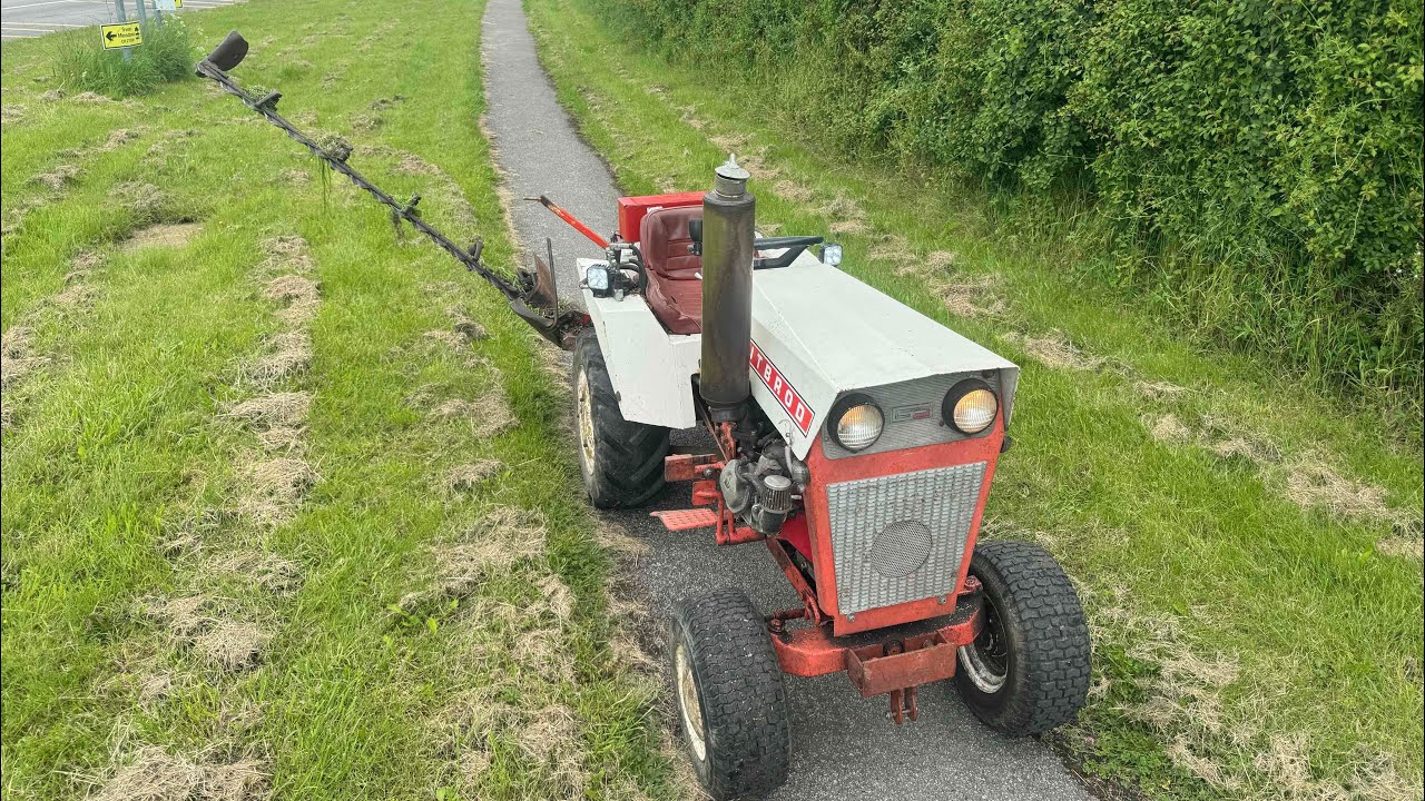 Gutbrod finger bar mower - YouTube