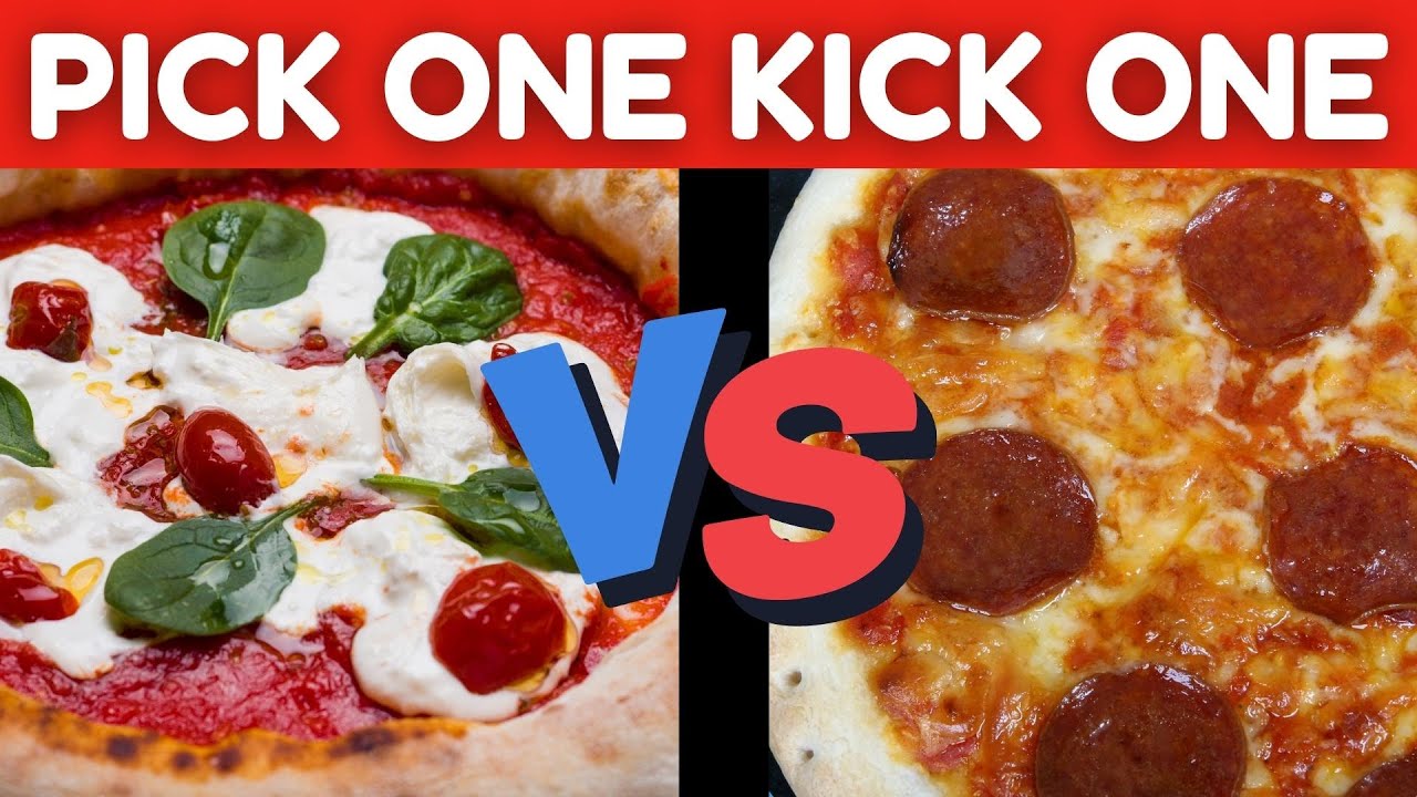 Food Edition - Pick One Kick One Game! - YouTube