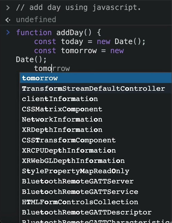 Easy To Add A Day In Javascript Shorts Javascript Programming Angular Reactjs Vuejs Youtube