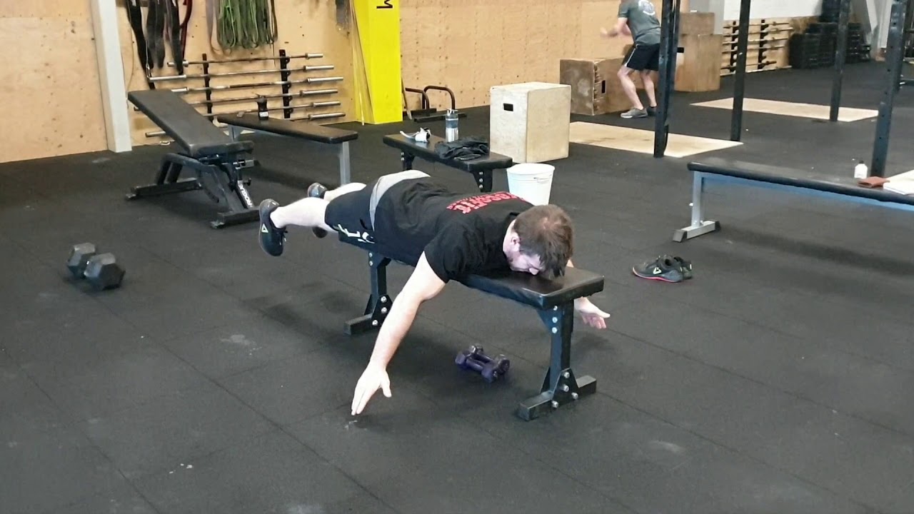 Prone Bench T Raise - YouTube