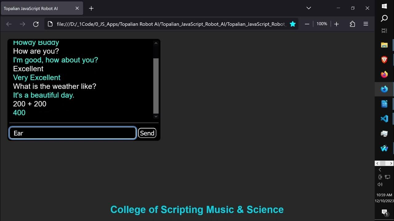 JavaScript Robot AI by Christopher Topalian - YouTube
