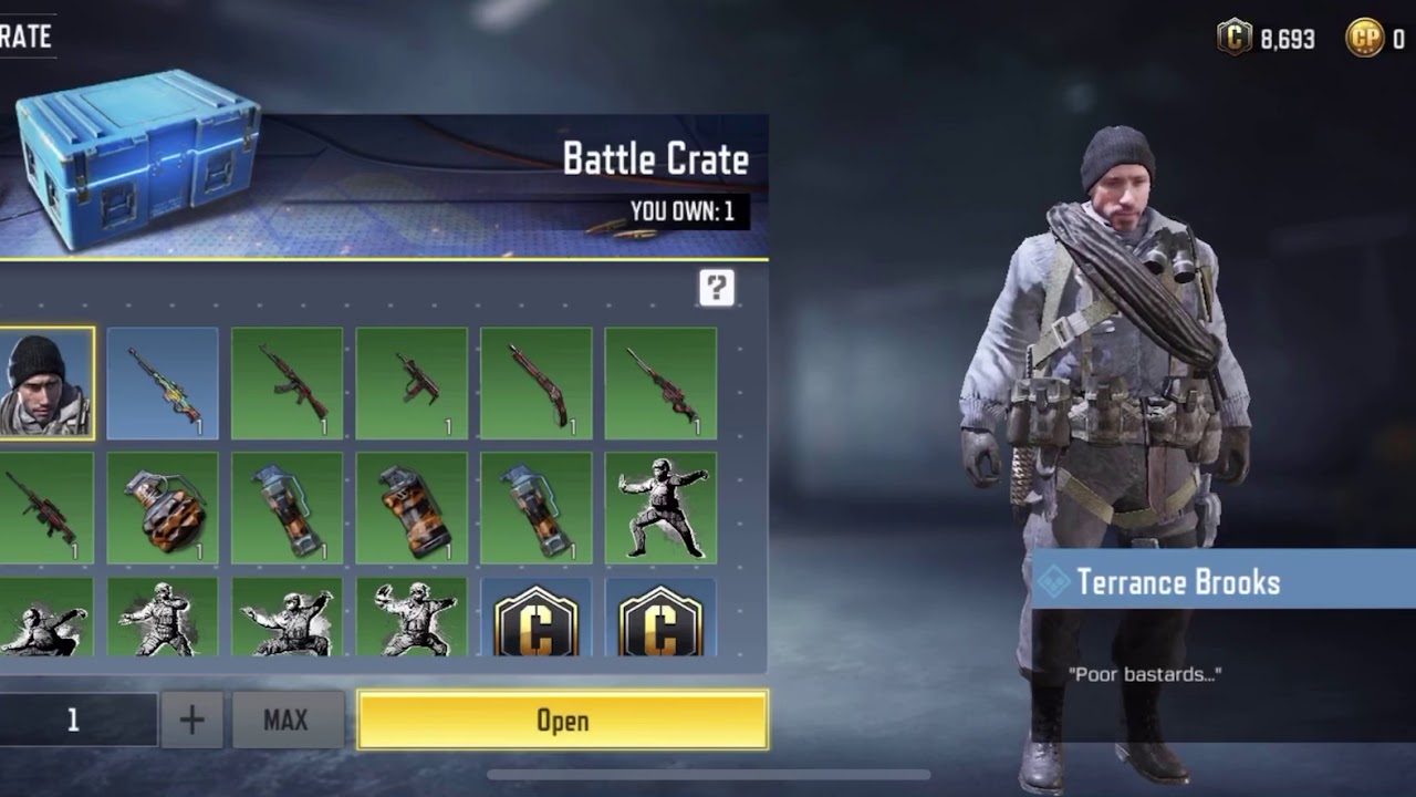 Day 1 of trying to get Terrance Brooks from the Call Of Duty Mobile ...