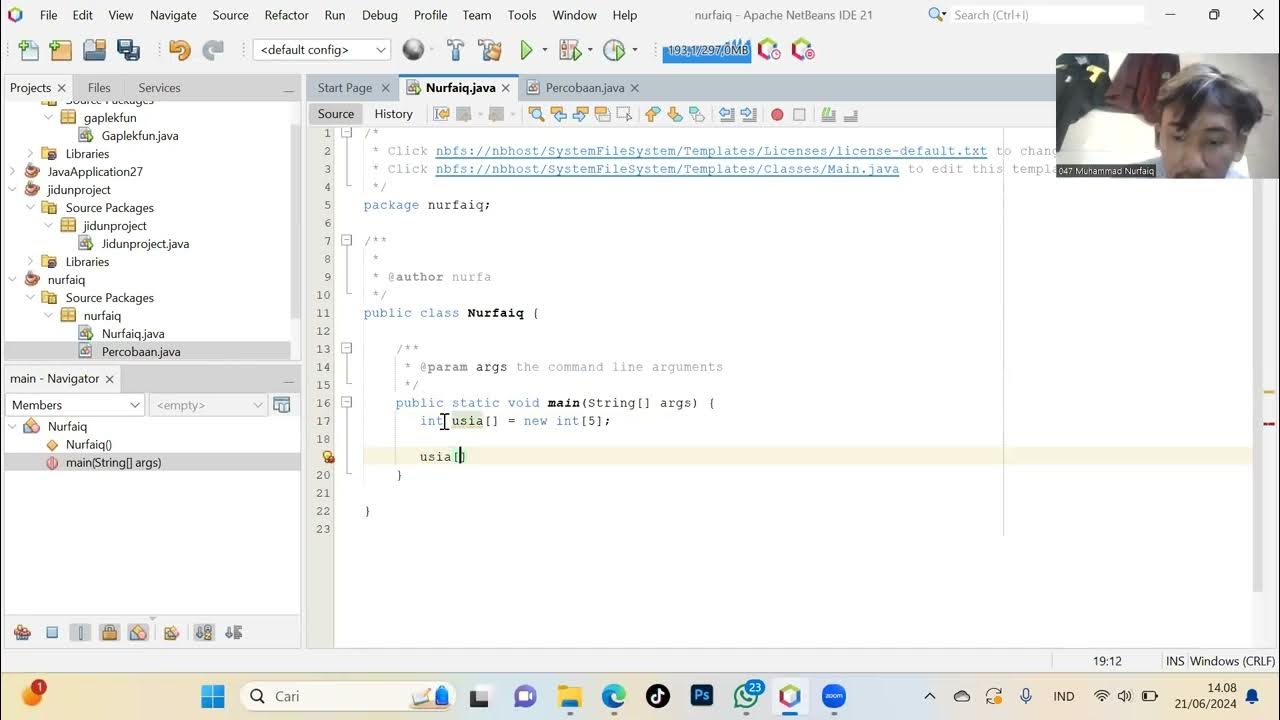 Array Pada Java 26 - YouTube