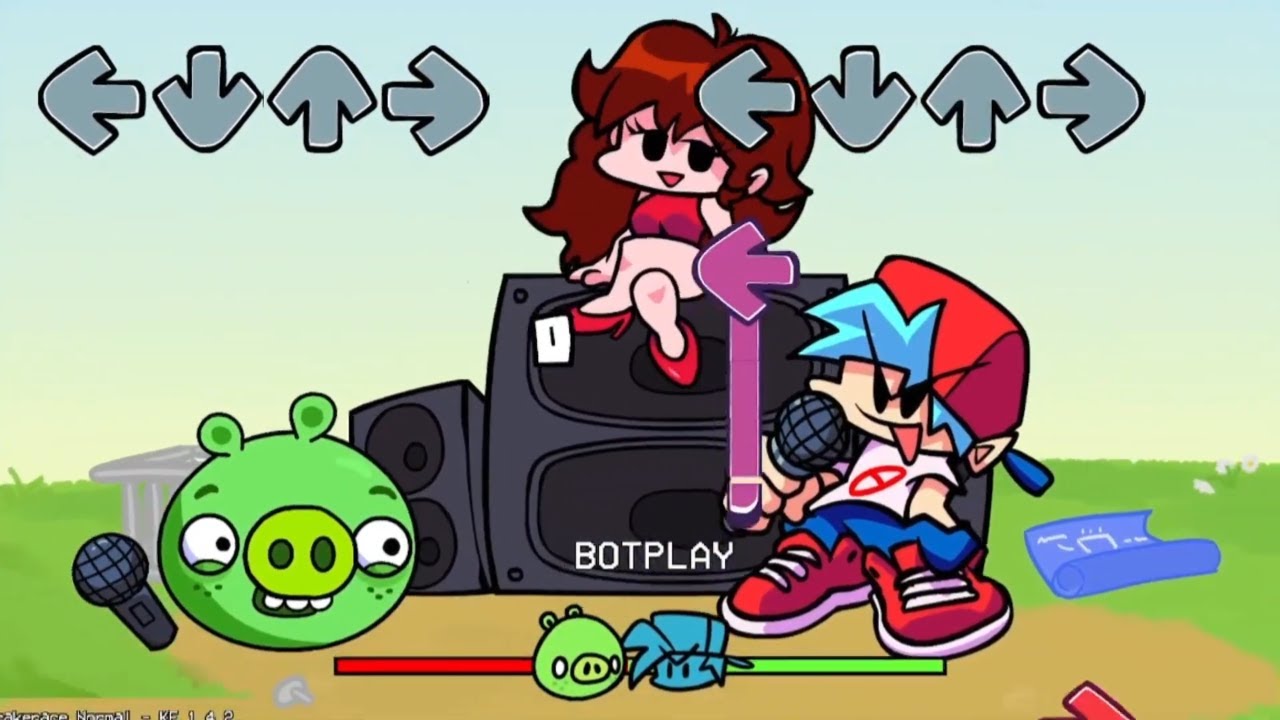 FRIDAY NIGHT FUNKIN vs PIG (Angry Birds fnf mod) - YouTube