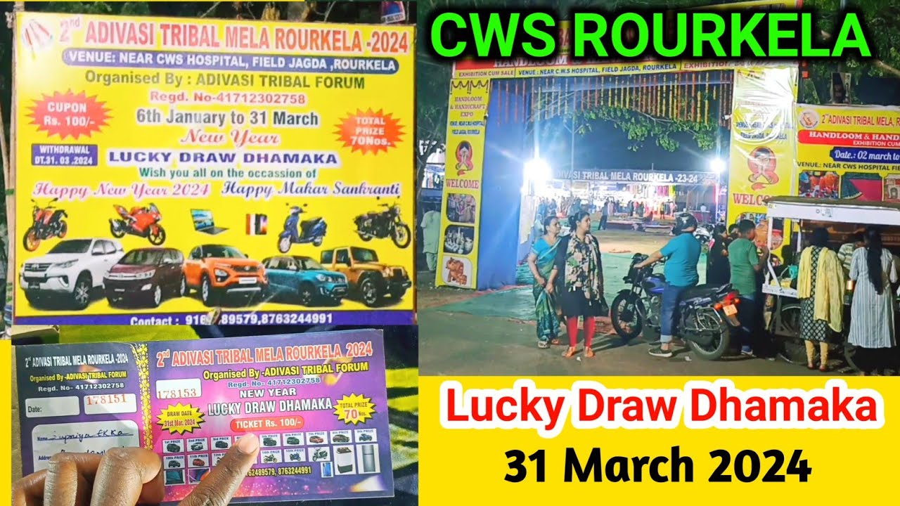 Lucky Draw Dhamaka 2024 CWS Rourkela || 2nd Adivasi Tribal Mela # ...