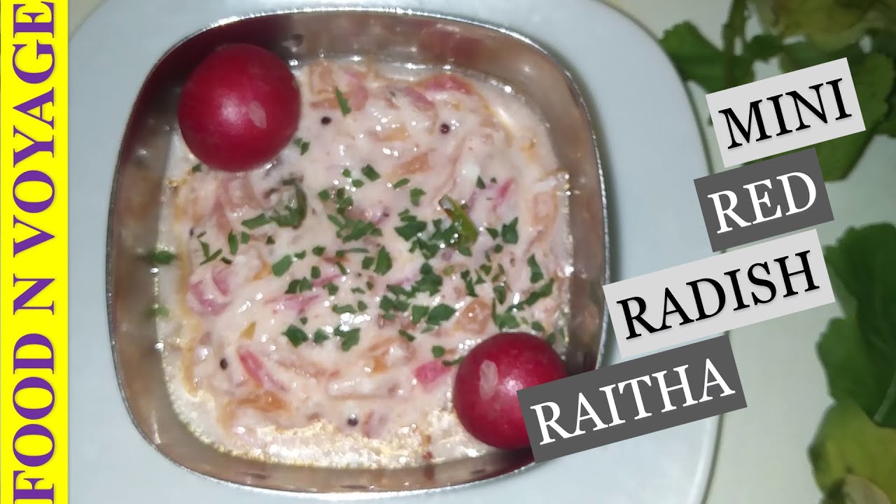 Recipe #40 | Mini Red Radish Raitha | Unique Raitha | 2020 - YouTube