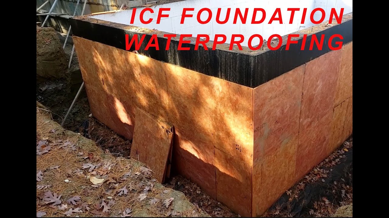 ICF Foundation WATERPROOFING! - YouTube