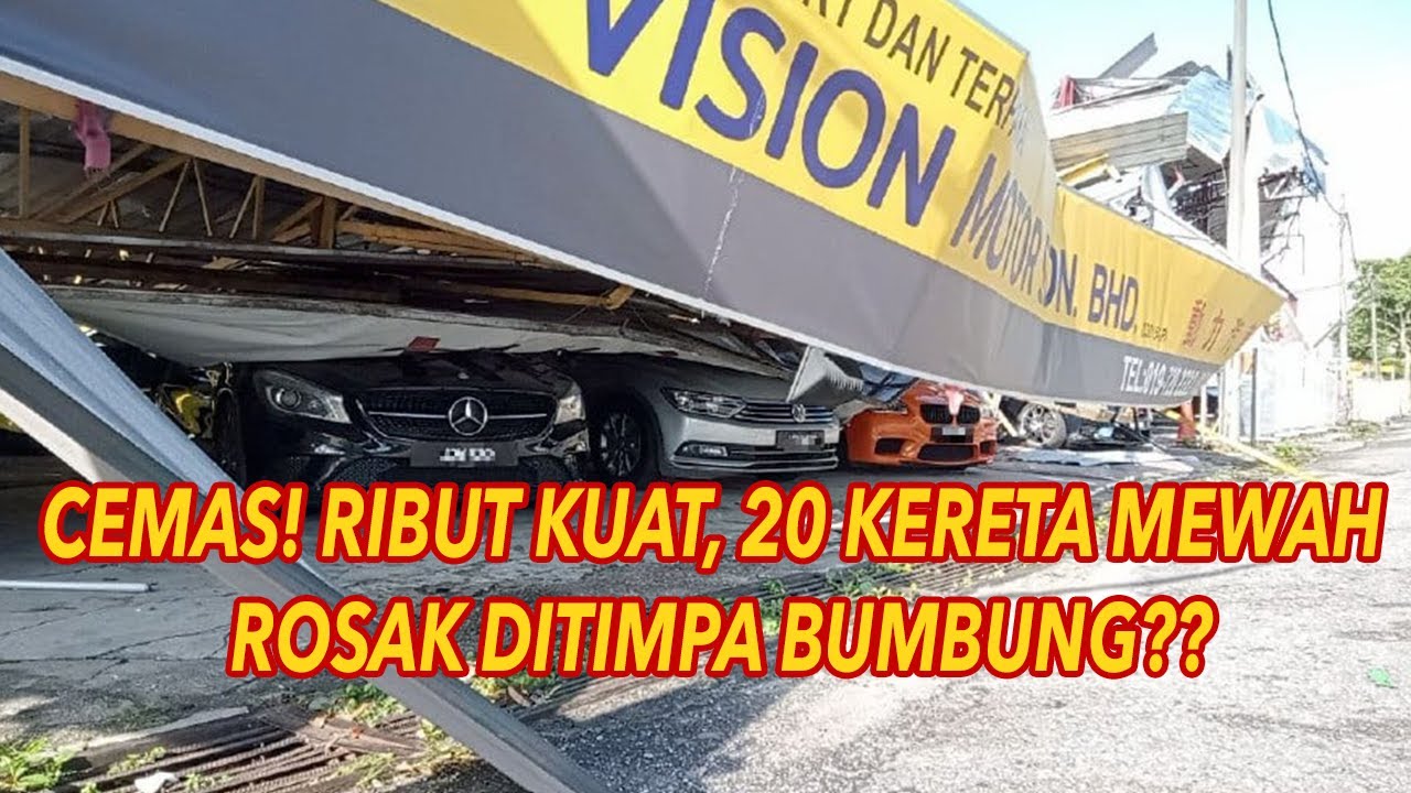20 KERETA MEWAH DIHEMPAP BUMBUNG, RUGI RM 2 JUTA?? - YouTube
