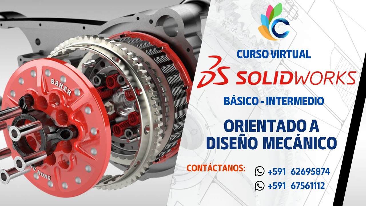 Primera clase curso virtual SolidWorks Básico - Intermedio "Orientado a Diseño Mecánico" - YouTube