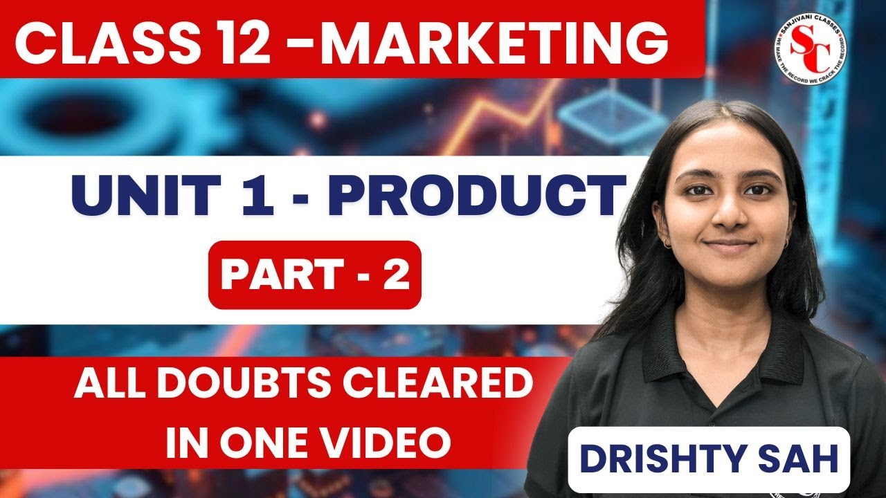 Marketing | Unit-1 Product | Class 12th | Part -2 | Sanjivani Classes ...