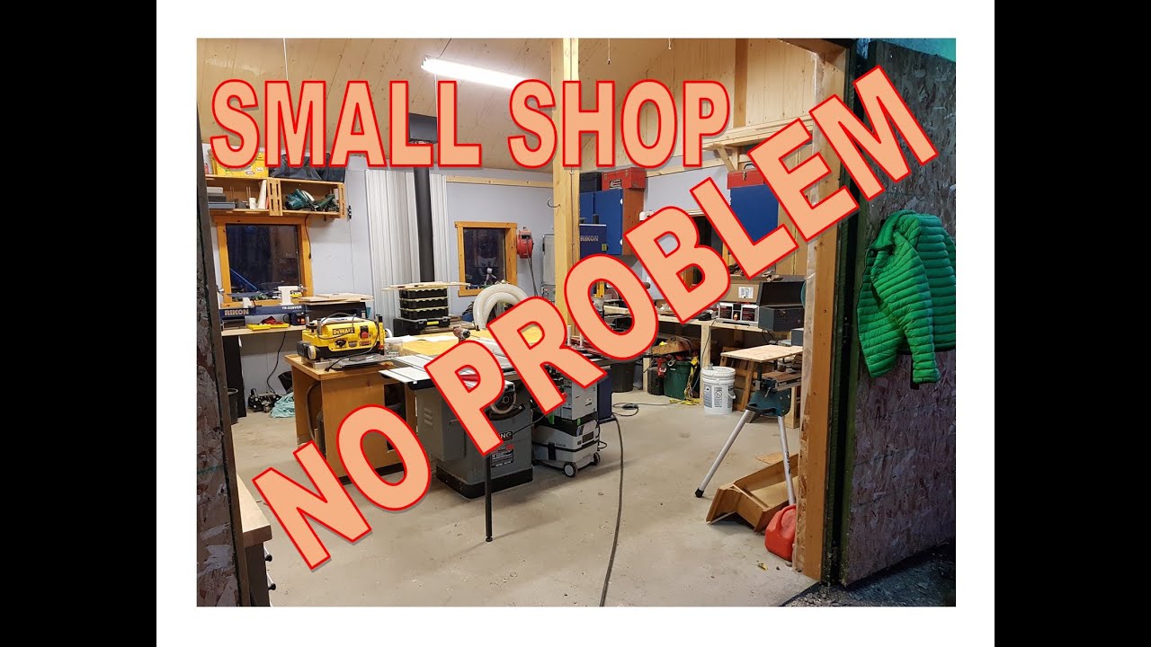 Small Wood shop tour 2020 with some small shop solutions - YouTube