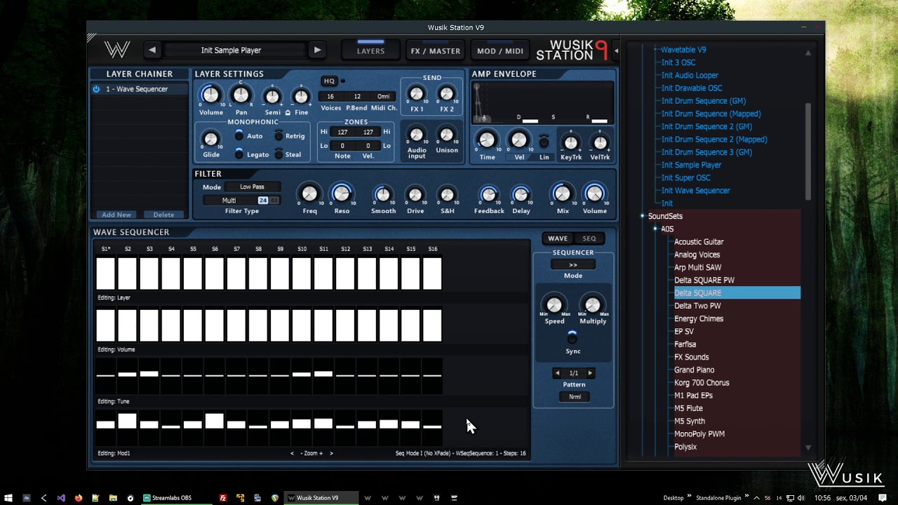 Wusik Station V9 - Basic Modulation Showcasing - YouTube
