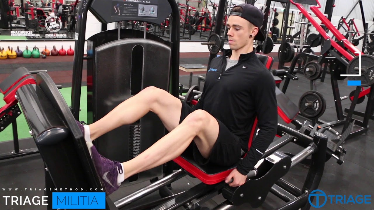 Machine Leg Press (Horizontal) | TriageMethod | Online Coaching - YouTube