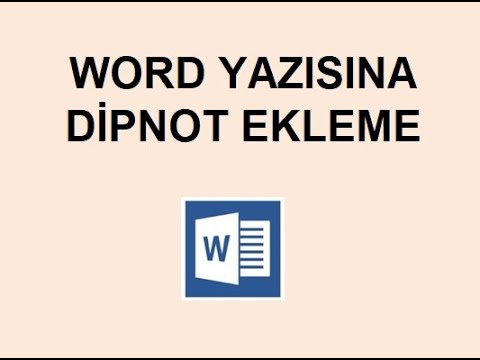 Word Metinlerinde Dipnot Nasıl Eklenir?