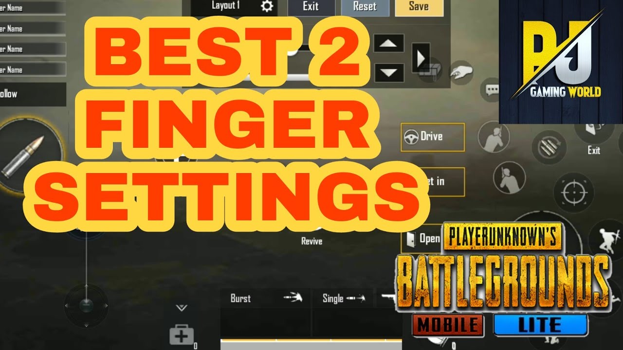 Pubg mobile lite 2 finger best claw setting - YouTube