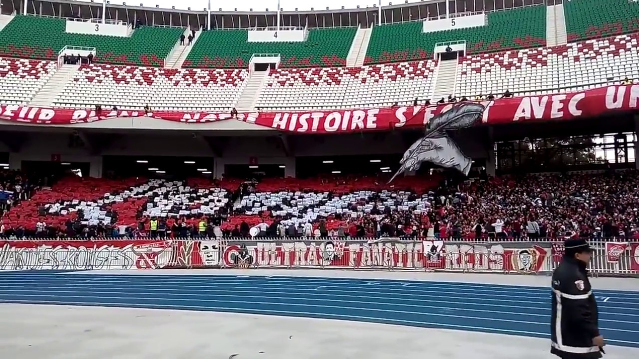 TIFO UFR lempire الإمبراطورية 👏👏👏 CRB vs USMA - YouTube