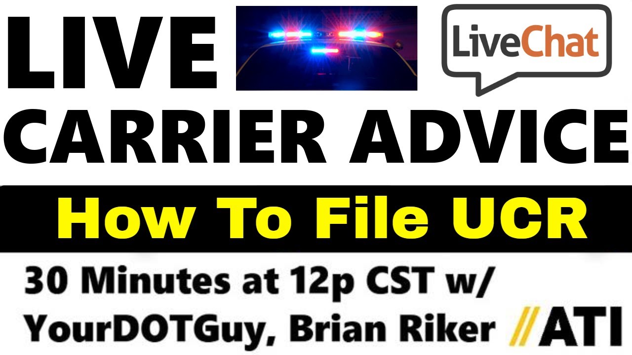 How To File UCR Registration, Non-CDL Drug Test & Motor Carrier Advice ...